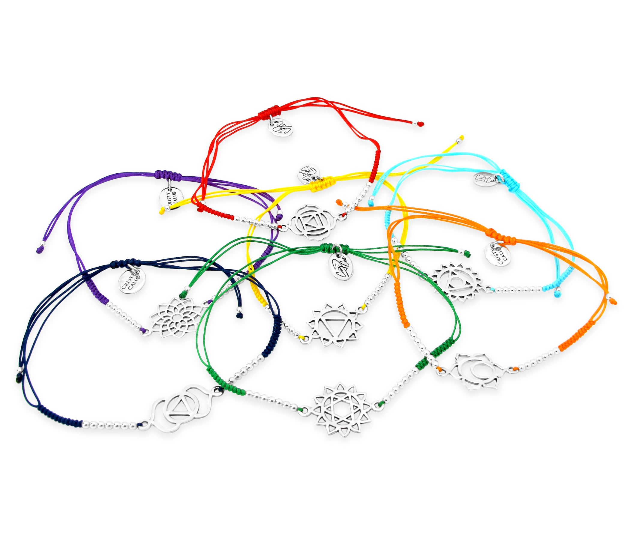 Chakra Satin String Bracelet – Cristy Cali